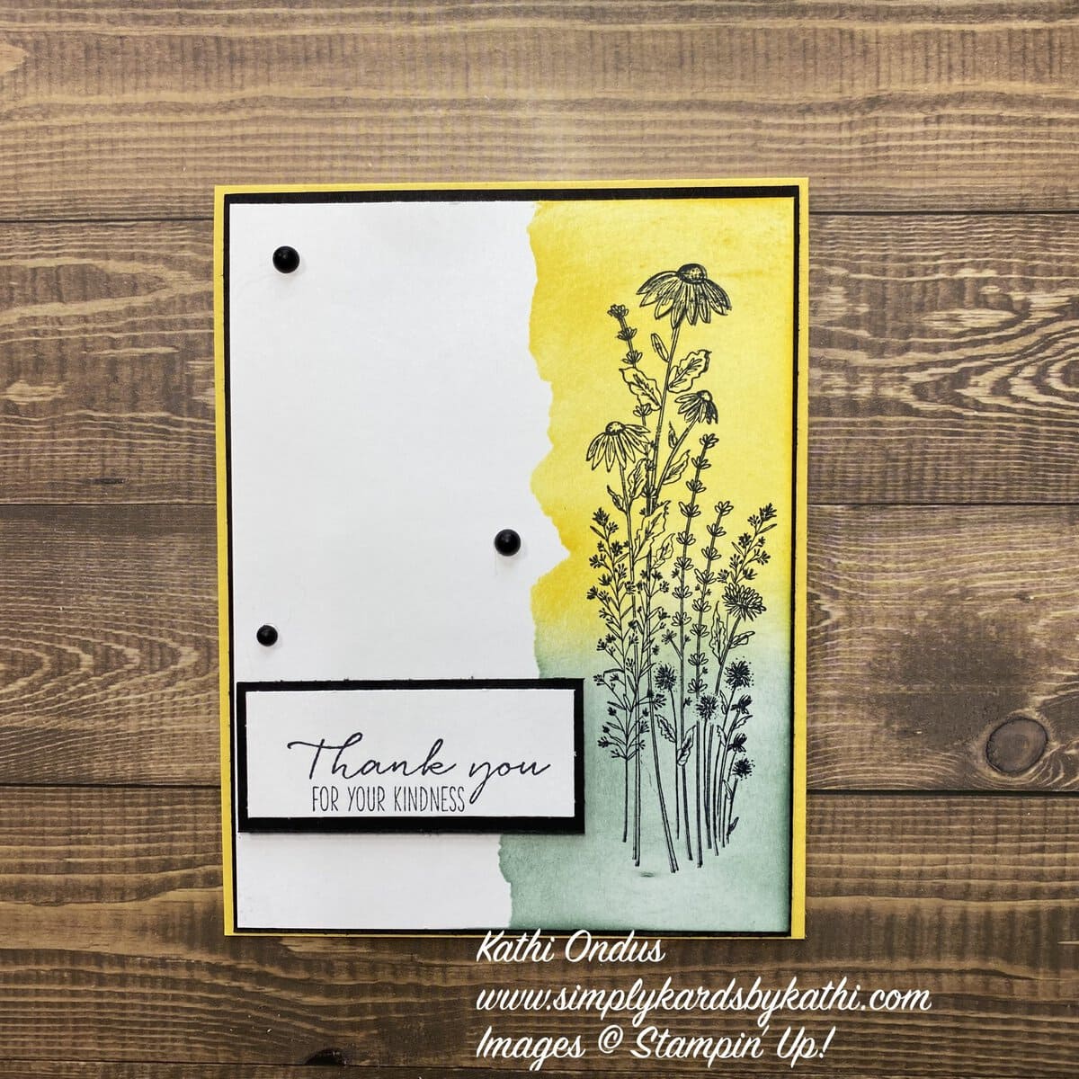 Faux Tearing Technique for Clean and Simple Cards - Simply Kards by Kathi