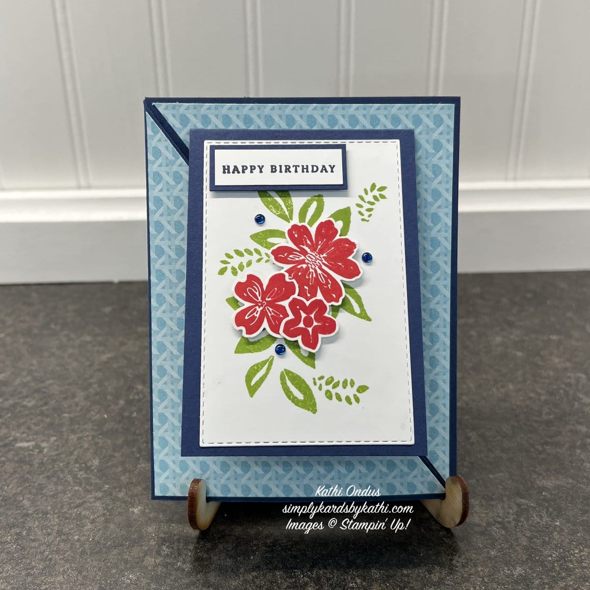 Diagonal Joy Fold: Regency Park - Simply Kards by Kathi