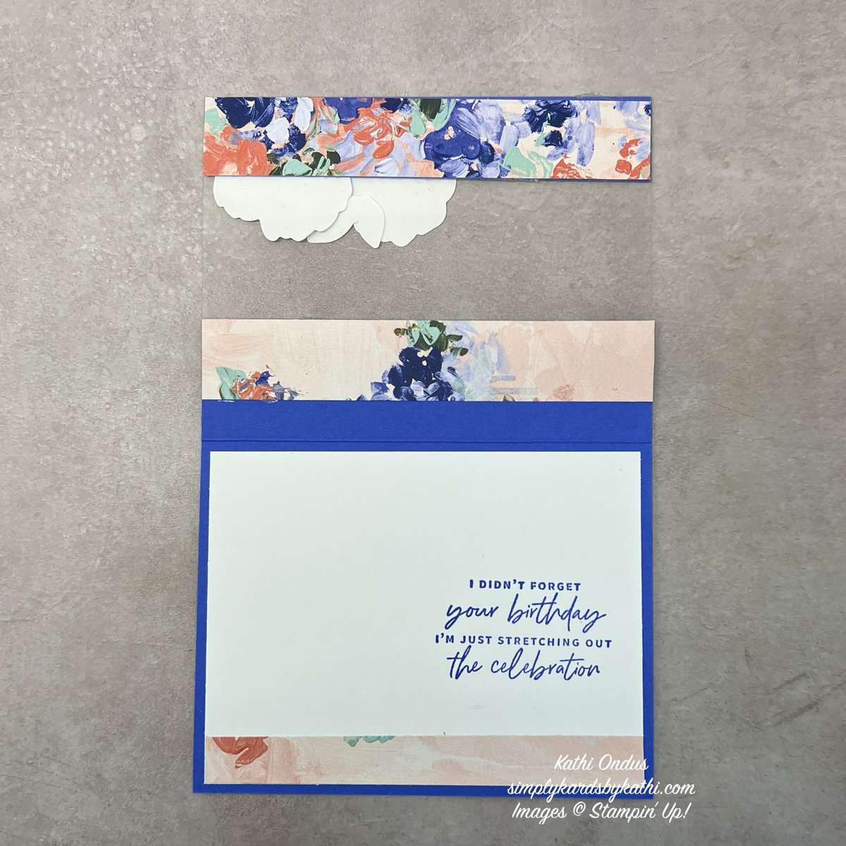 Make An Easy Acetate Window Card Simply Kards by Kathi