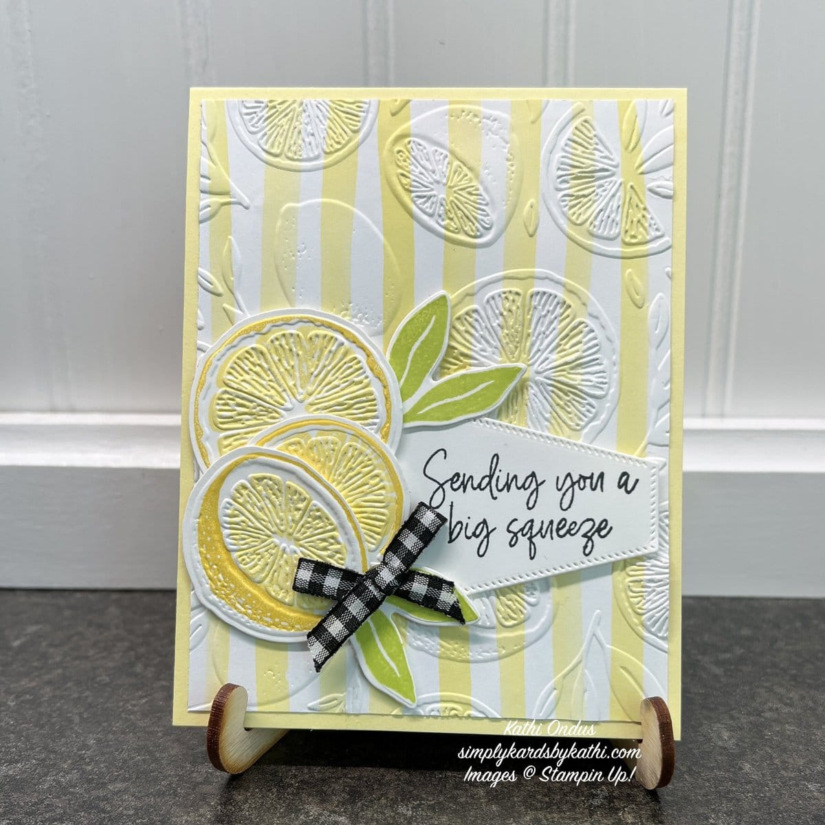 Stampin' Up! Sweet Citrus Using "Sending You A Big Squeeze"