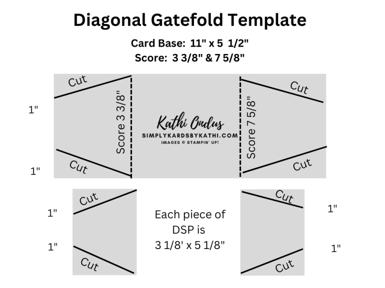 Angled Gatefold Card - Easily Make One Yourself! Simply Kards by Kathi